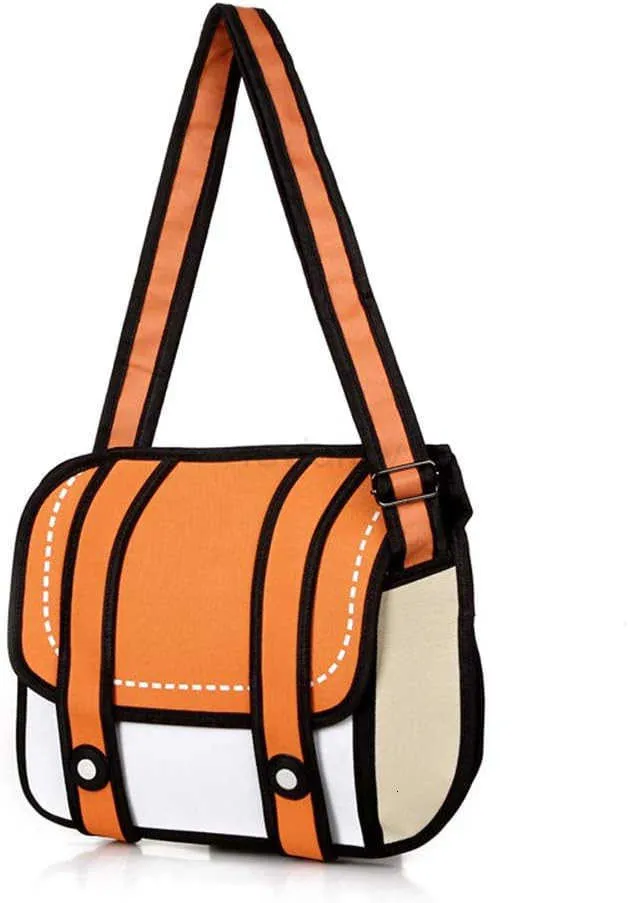 2D Drawing Cartoon Bag Comic 3D Messenger Bag W250905 from Dhgate ...