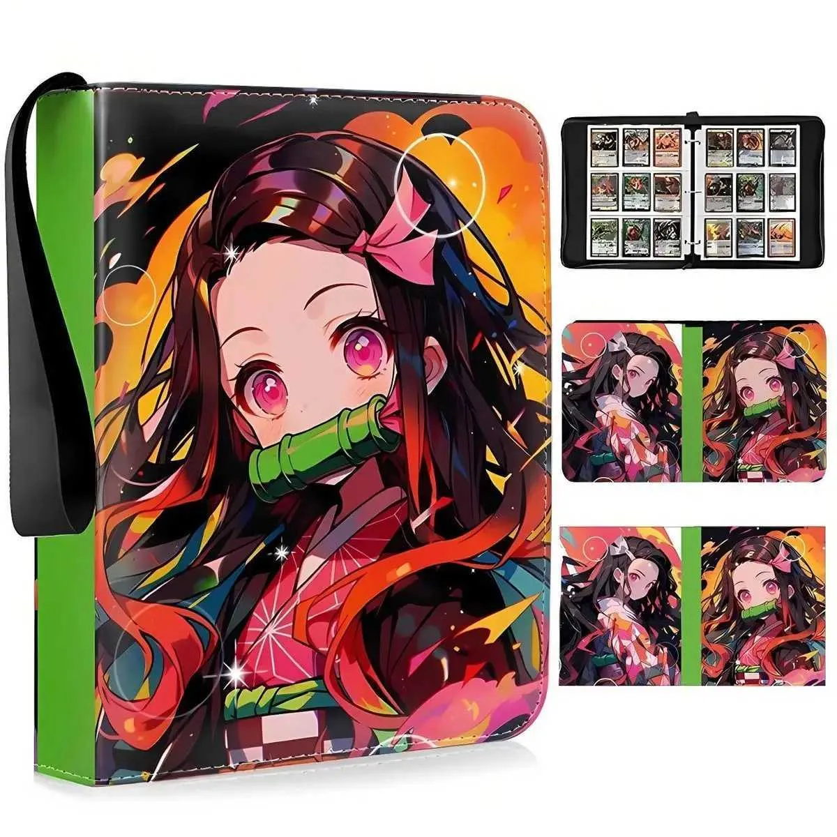 Card Album Book: Demon Slayer Card Holder with Tanjirou & Nezuko Design ...
