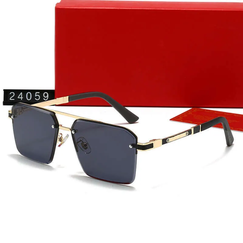 Rimless Half Frame Sunglasses Outlet For Women Trendy Outdoor Eyewear ...