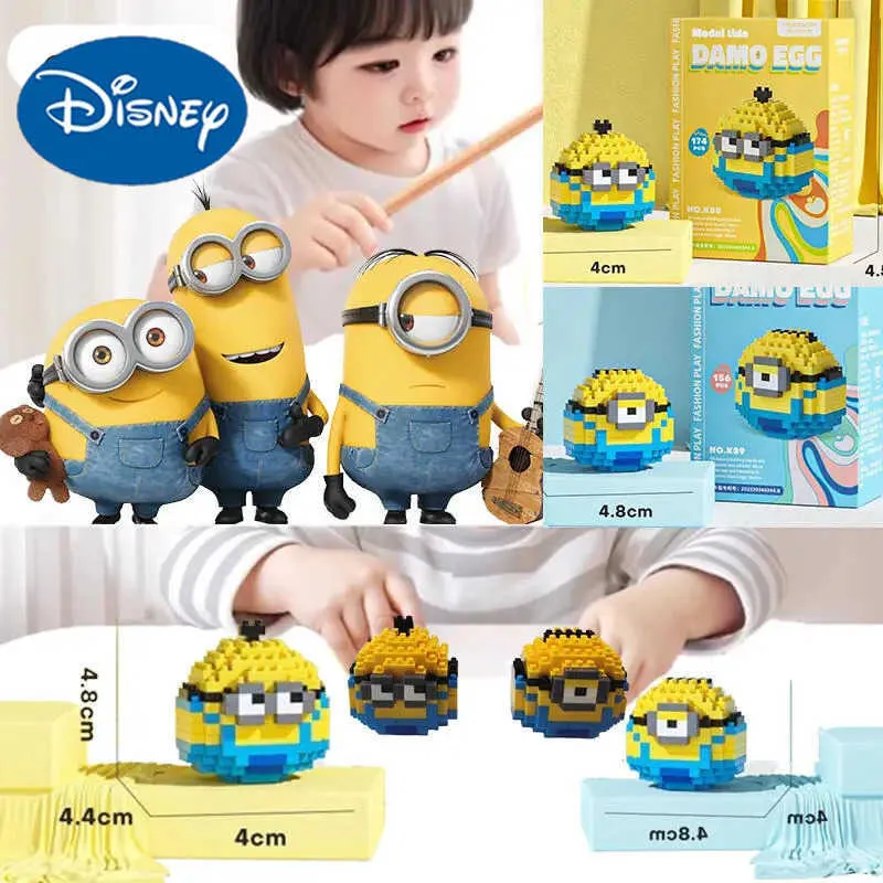Disney Minion Despicable Me Movable Miniland Dolls Building Block Toy ...