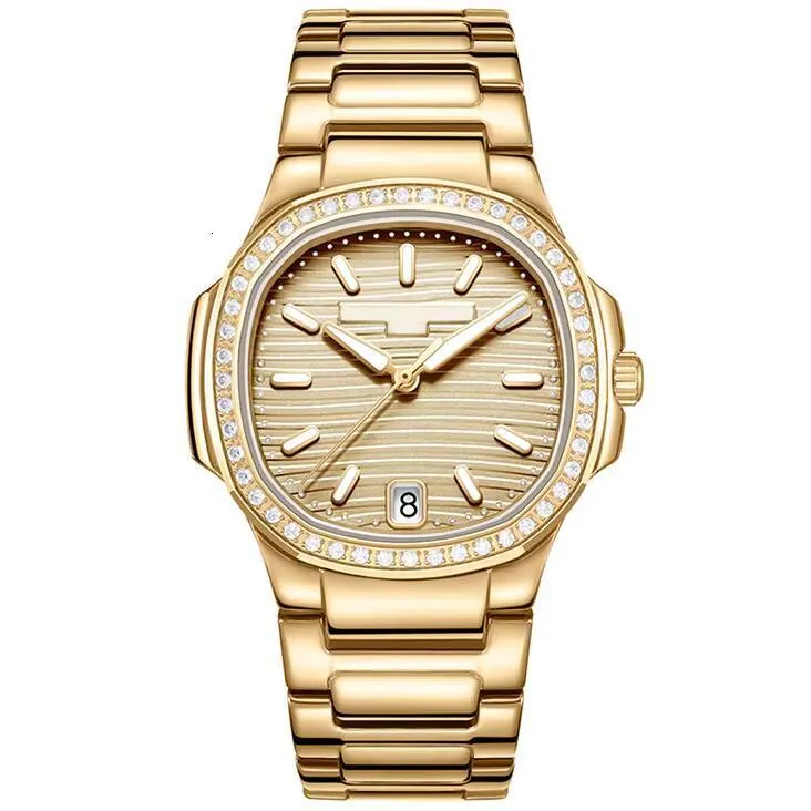 Minimalist Elegant Gold Ladies Watch with Leather Band, Waterproof ...