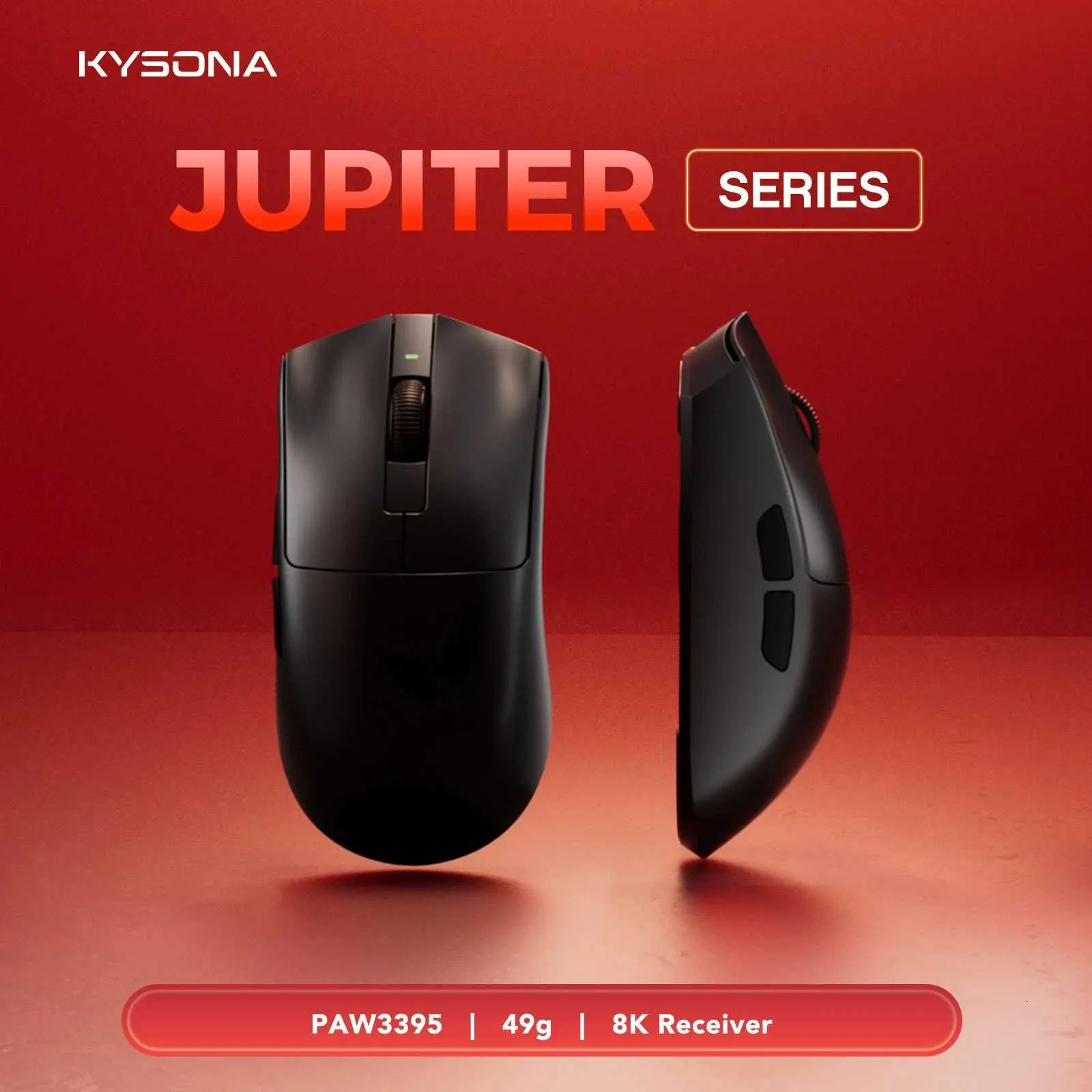 KYSONA Jupiter Wireless Gaming Mouse Mice PAW3395 Sensor 26000DPI 8khz ...