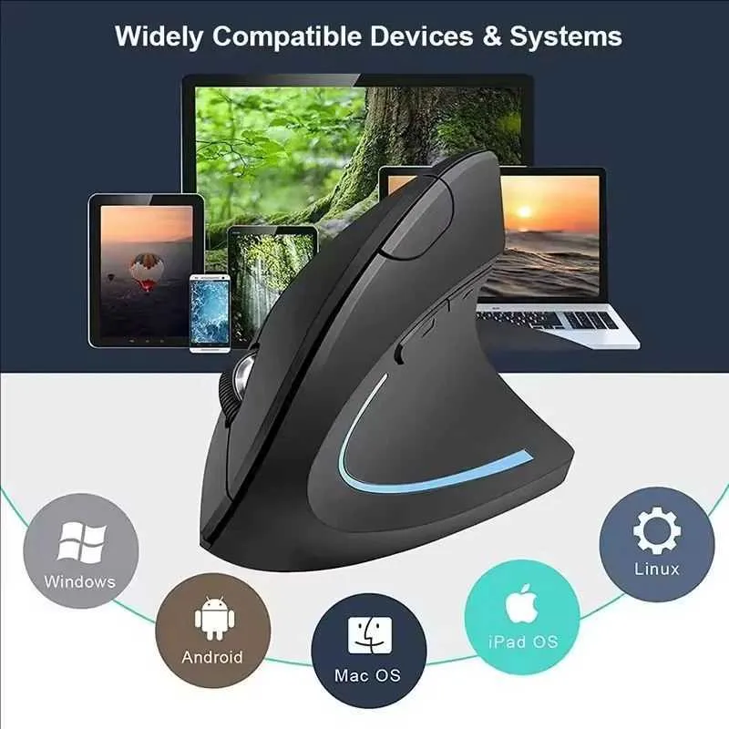 Z250906 1 Vertical Wireless Mouse Ergonomic Optical... From Daya861, $7 ...