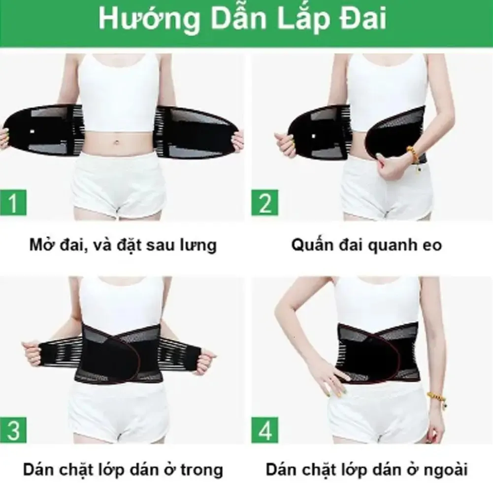 Lumbar Support Belt: Ergonomic, Breathable, and Adjustable Waist Brace ...