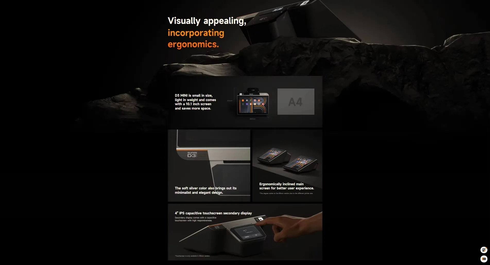 Sunmi D3PRO Smart Touch All-in-One Cash Register for Retail Clothing ...