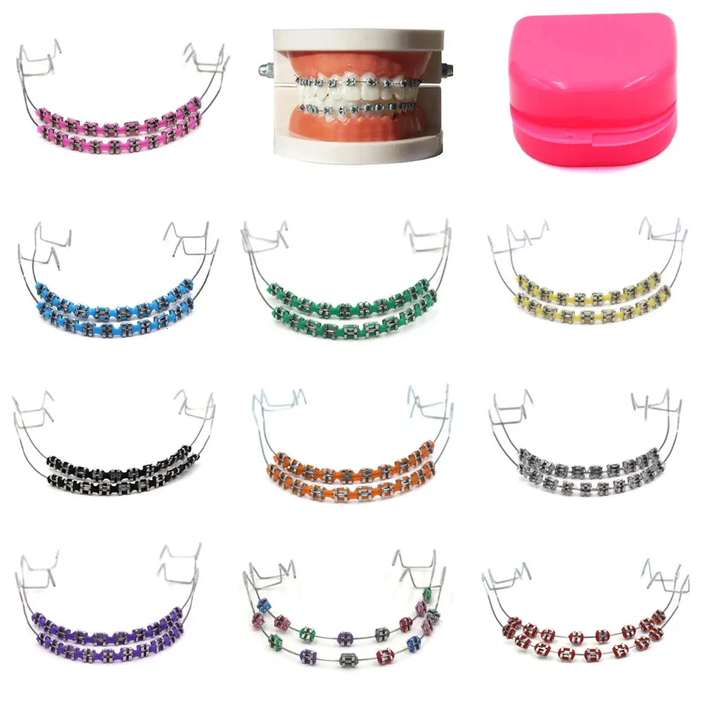Temporary Tooth Decoration Dental Braces with Metal Wire Brackets for ...