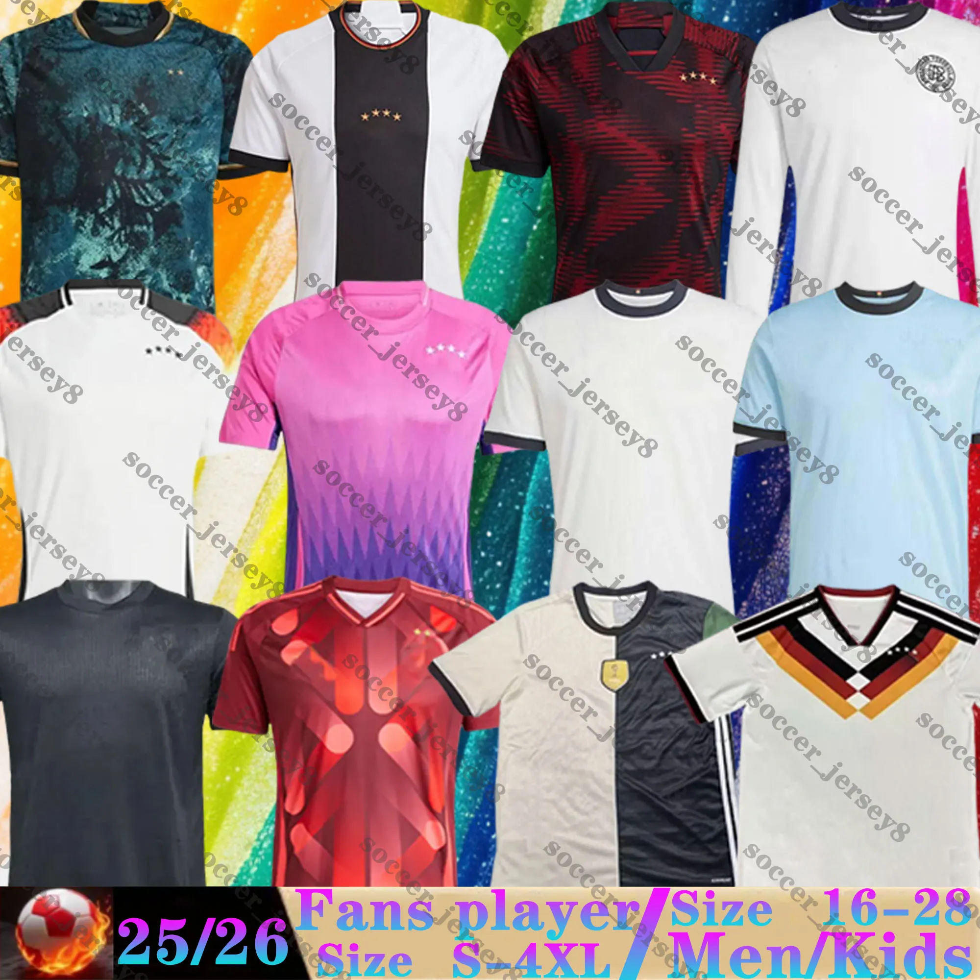 24 25 26 125th Germany MULLER Soccer Jerseys Musiala KROOS REUS GNABRY ...