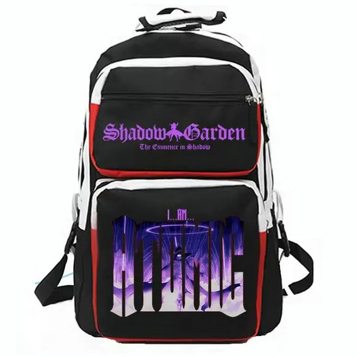 Atomic The Eminence in Shadow Backpack - Cartoon Print School Bag ...