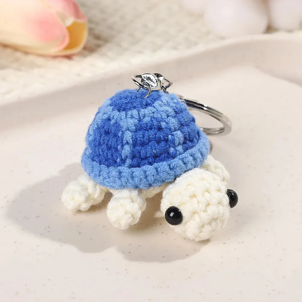 Crochet Turtle Keychain, Cute Handmade Backpack Charm Keyring Gift ...