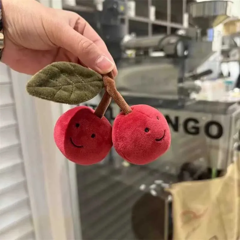 Cute Cartoon Funny Cherry Plush Stuffed Toy Keychain Pendant Backpack ...