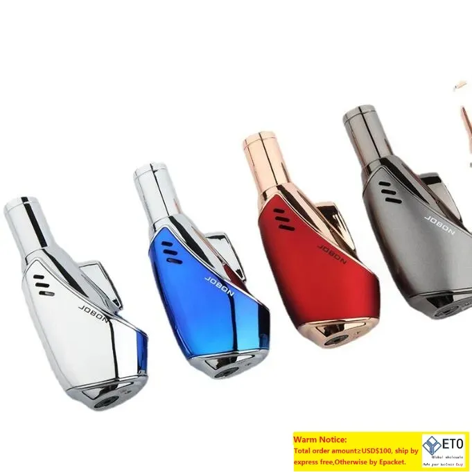 Latest Oval Torch Jet Inflatable Butane Straight Lighter Windproof No ...