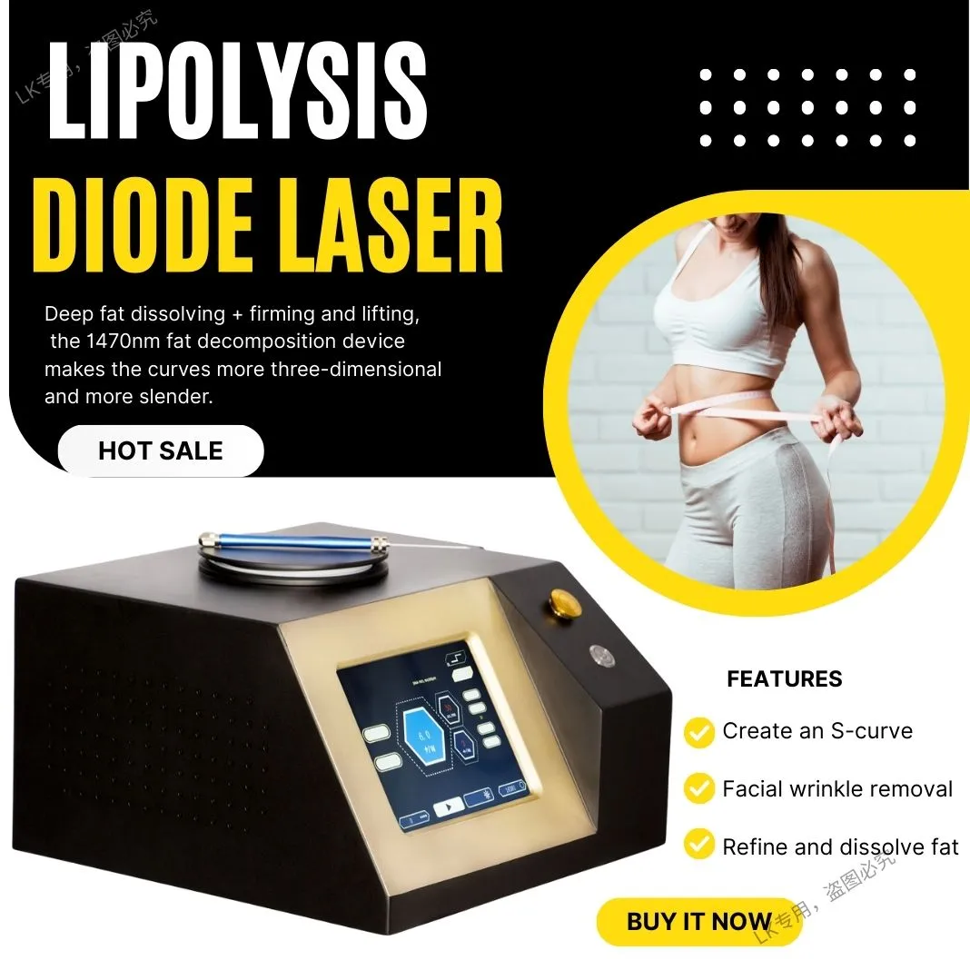 Precision Diode Laser Lipolysis Fat Dissolving Machine For Body ...