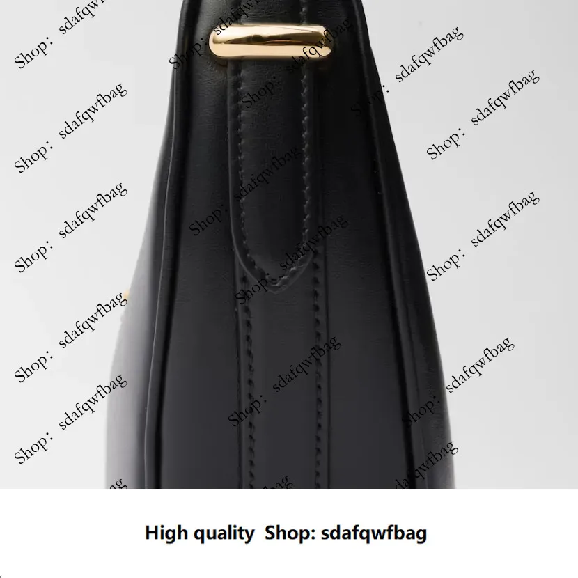 Arque Mini Bag Designer Triangle Shoulder Black Leather Handbag Black ...