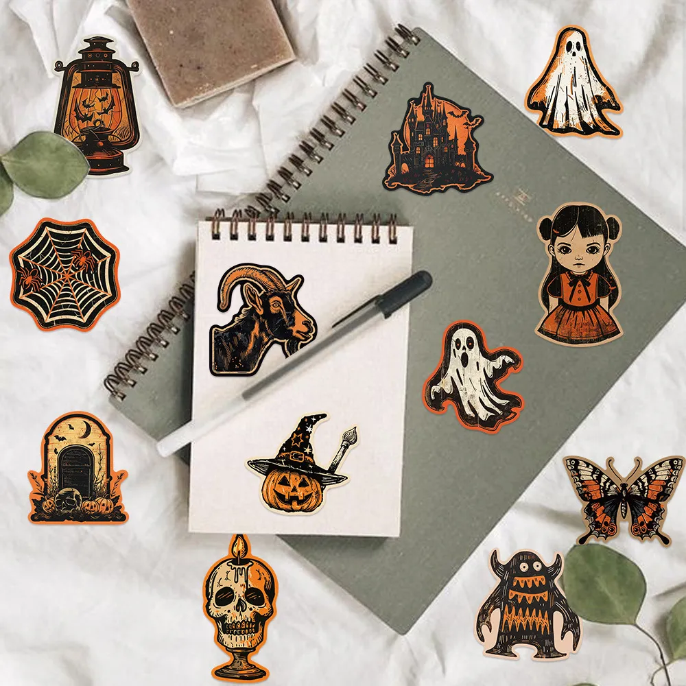 Waterproof Halloween Graffiti Cartoon PVC Stickers for Laptop Guitar ...