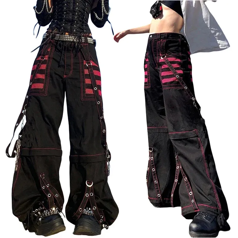 Ladies' Striped Long Pants: Loose, Hiphop-Style Trousers with Straps ...