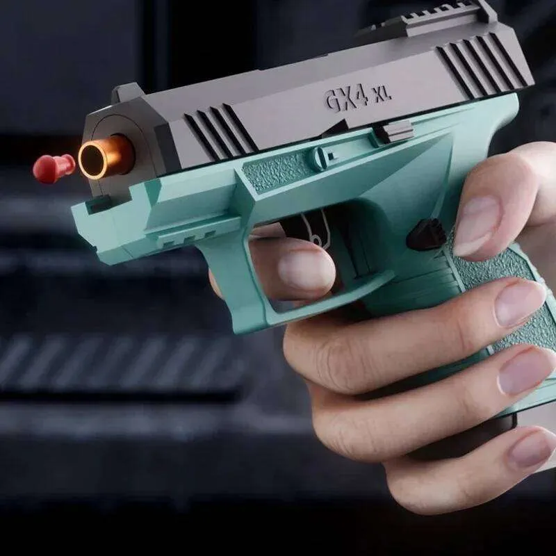Mini Gx4 Pocket Toy Gun Model: Continuous Shell Throwing, Soft Bullet ...