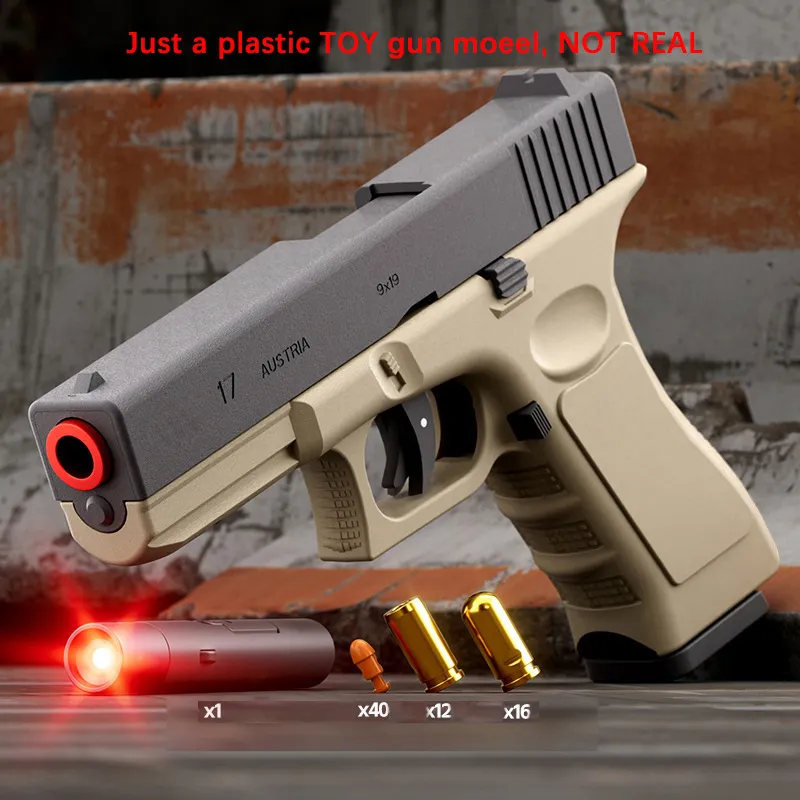Colt Automatic Shell Ejection Pistol Laser Version Toy Gun For Adults ...