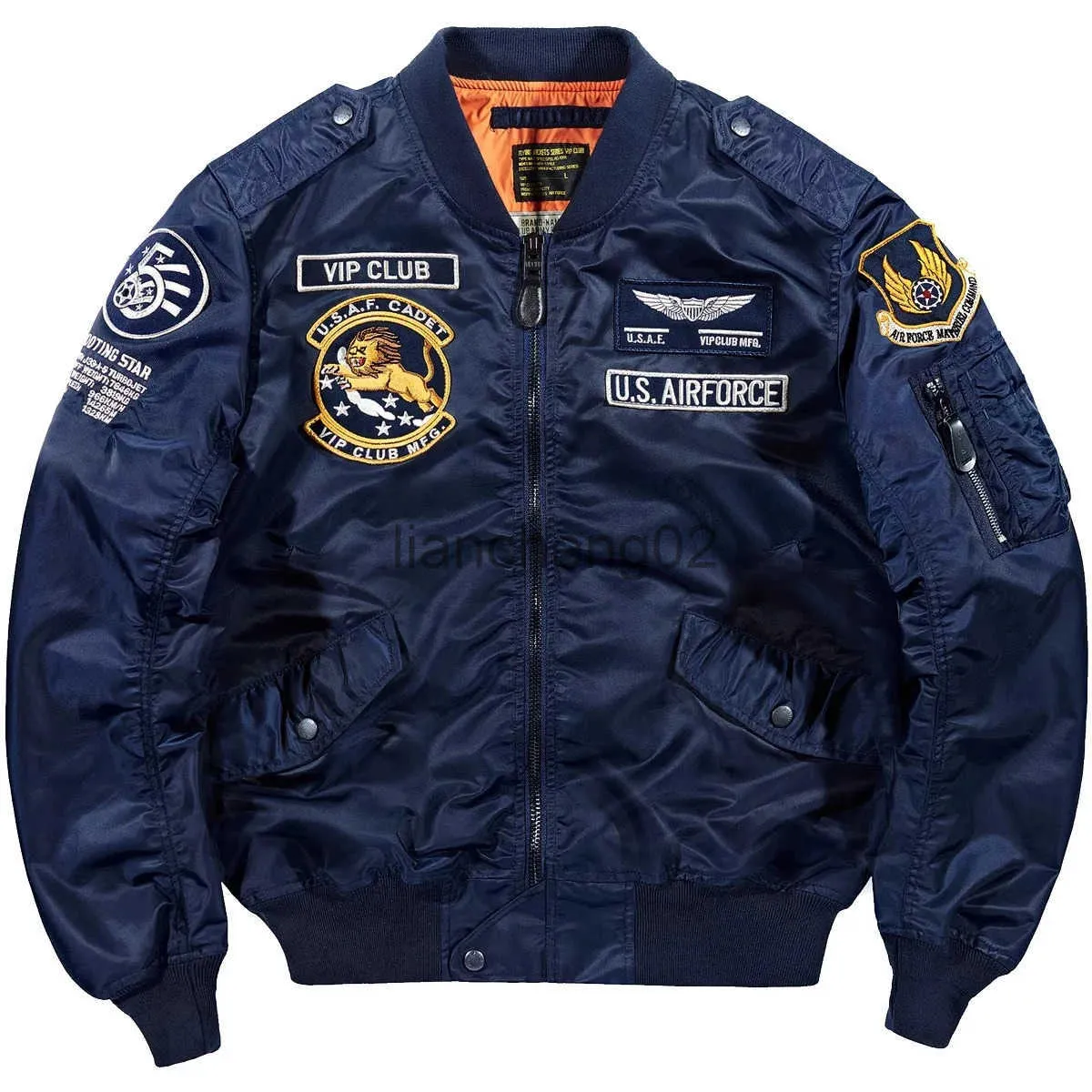 Retro MA1 Pilot Jacket Mens Embroidered Baseball Coat... From 44,27 ...