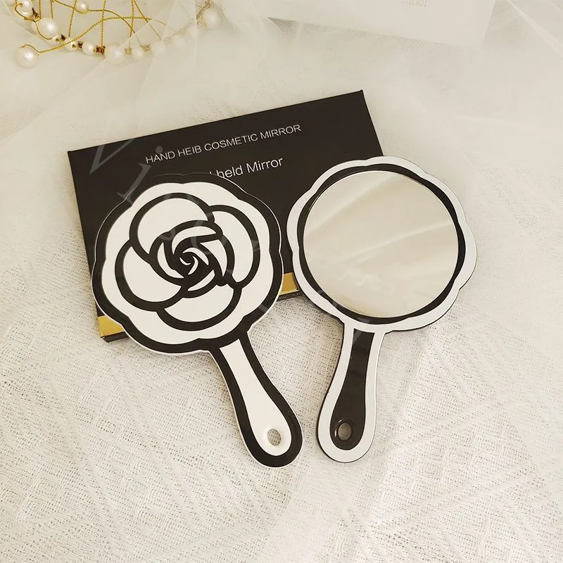 Compact Handheld Best Hand Held Mirror With Flower Monkey Print Easy To ...