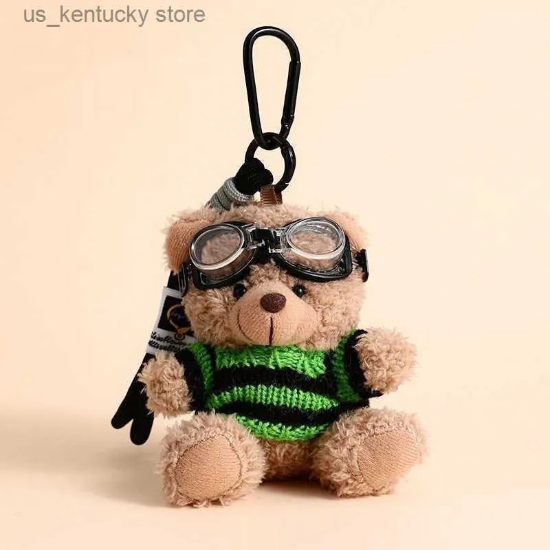 New Cartoon Plush Teddy Bear Doll Backpack Pendant Car Keychain - High ...