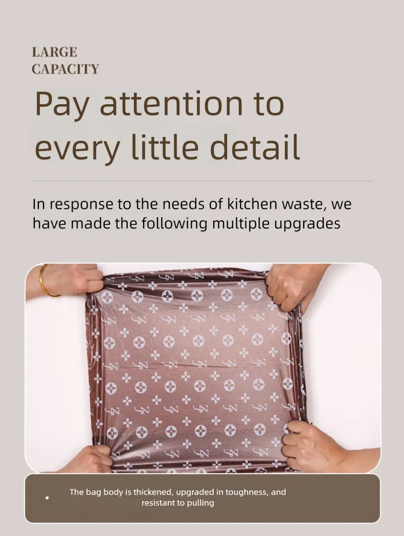 Large Size Thickened Household Plastic Garbage Bags Vest Type with Old ...