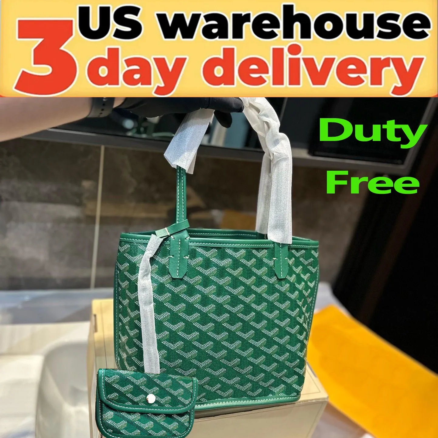 Luxury Double Sided Designer Leather Green Goyard... From Althea711 ...
