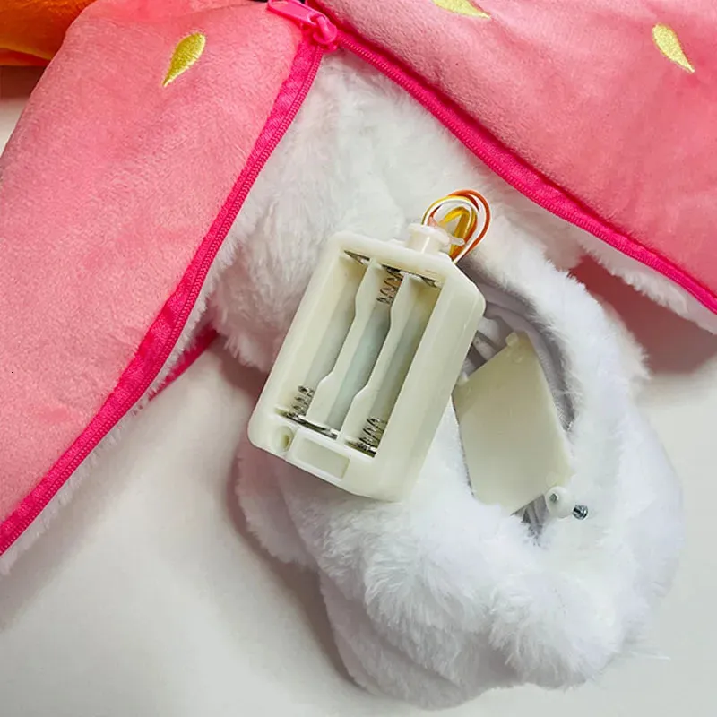 Baby Music Strawberry Carrot Rabbit Plush Toy Stuffed Creative Bunny ...