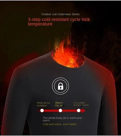 30 Zones Heated Underwear for Women and Men, USB Electric Heating ...