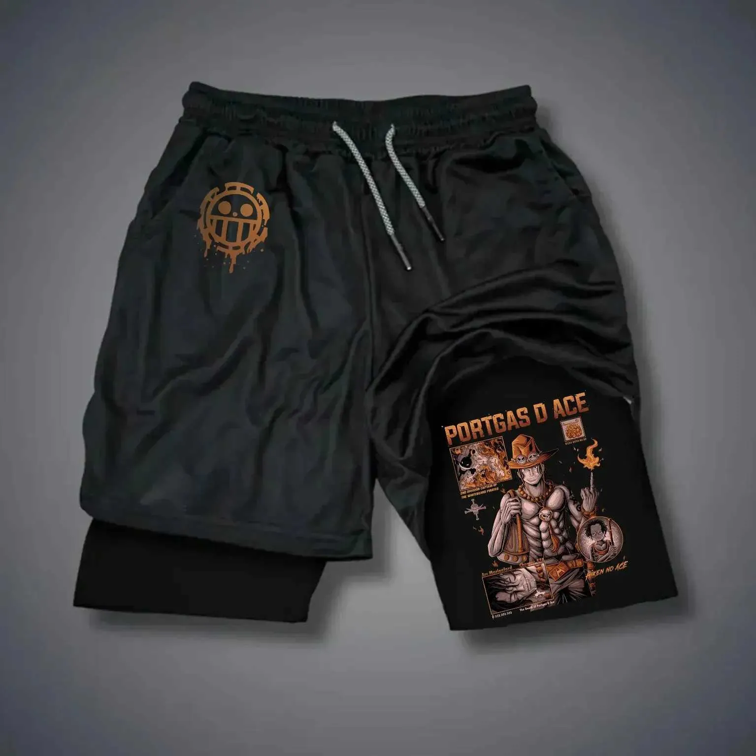 One Piece Anime Shorts: Official Licensed 2025 Y2K Style Luffy Zoro ...