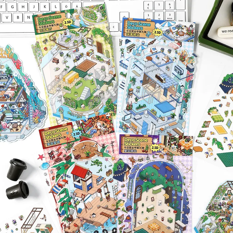 Handcrafted Stickers for Miniature Scenes and 2.5D Landscape Modeling ...