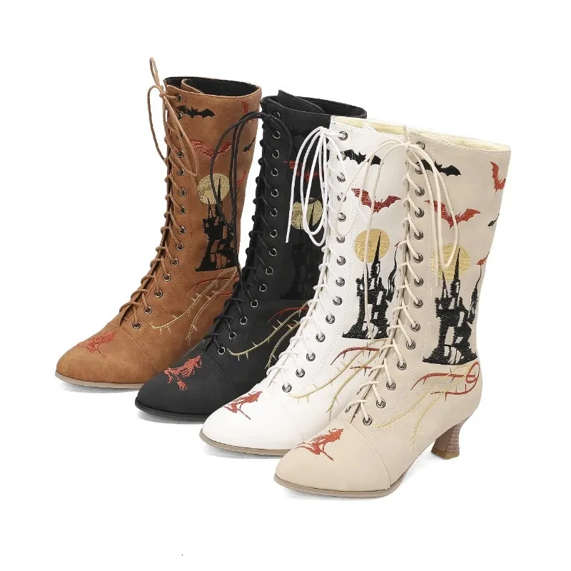 Vintage Victorian Halloween Cosplay Isabel Marant Boots For Women With ...