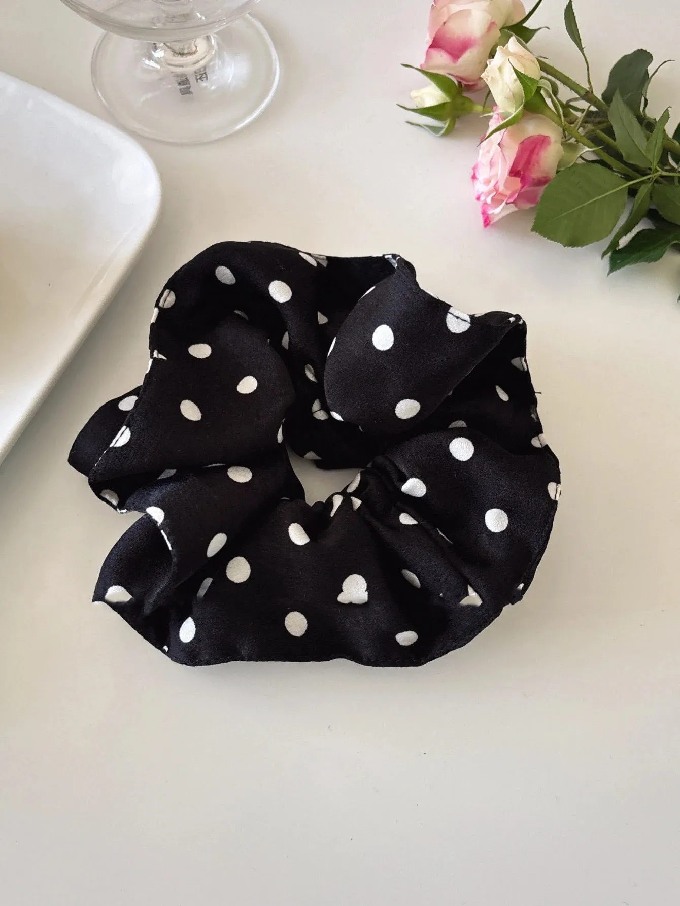Large Polka Dot Gentle Retro Large Intestine Headband for Women ...