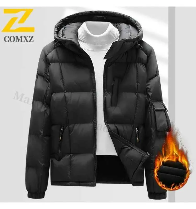 New Men's Winter Cotton Jacket 2025, Casual Hooded Snow Skiing ...