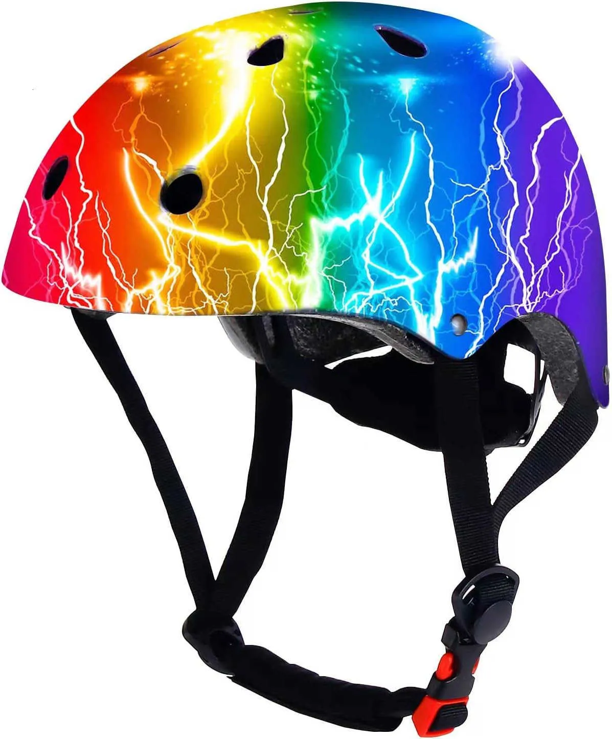 Color Gradient Skateboard Helmet for Toddler Kids Youth Adult Girls ...