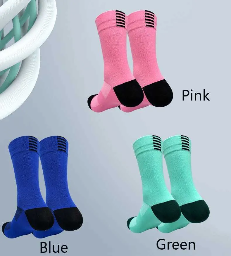 Men's Cycling Socks Compression Sports Socks Outdoor MTB Road Bike ...