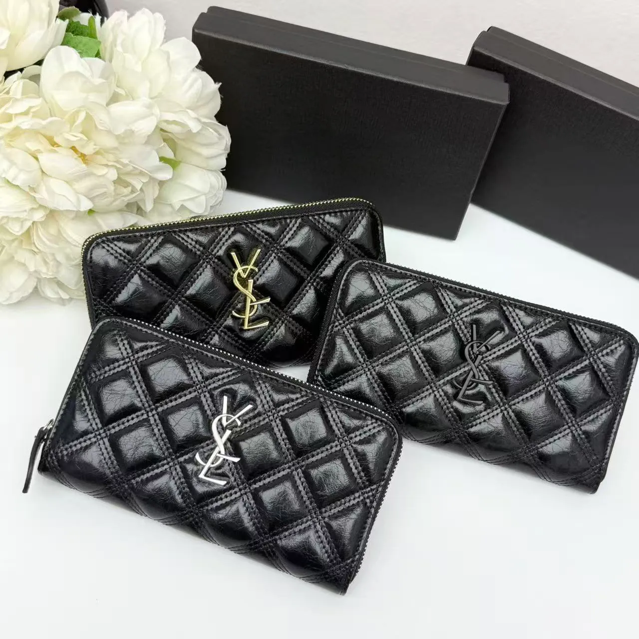 Designer Leather Clutch: Luxury Wallet, Card Holder, and Convenient ...