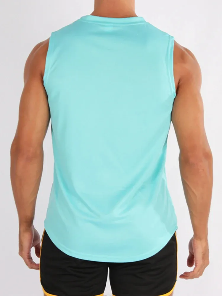 2025 Summer Men's Sleeveless Fitness Vest Running Gym Sportswear ...