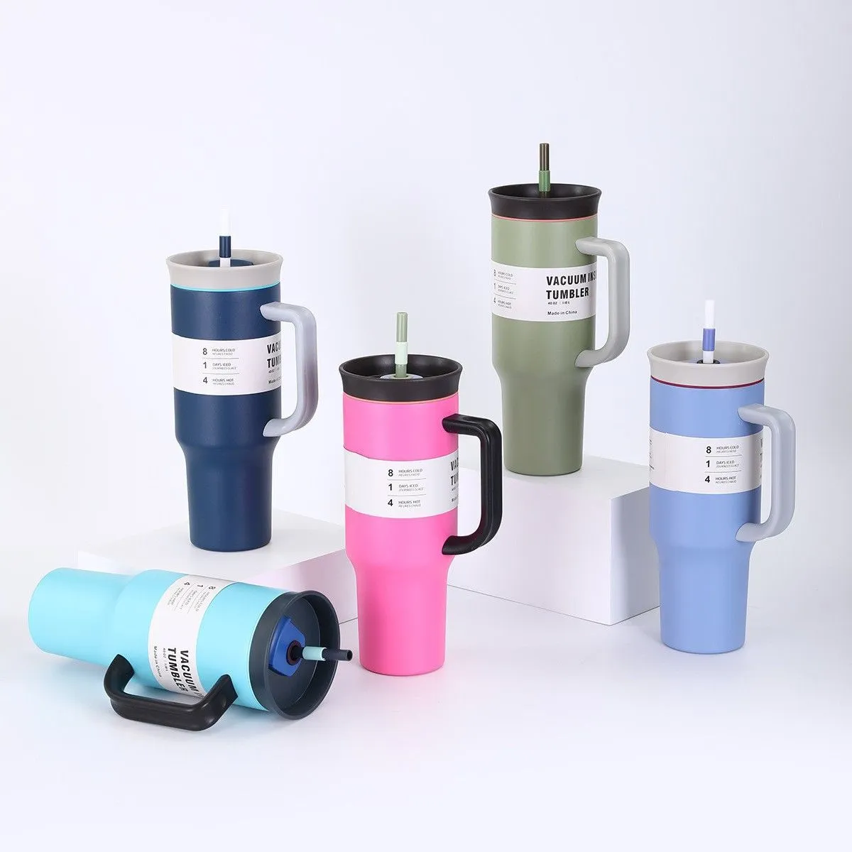 40oz Stainless Steel Water Bottle, Vacuum Insulated Travel Car Cup with ...