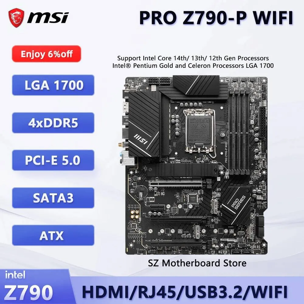 PRO Z790P WIFI DDR5 Best Z690 Ddr4 Motherboard With LGA 1700 For Intel ...