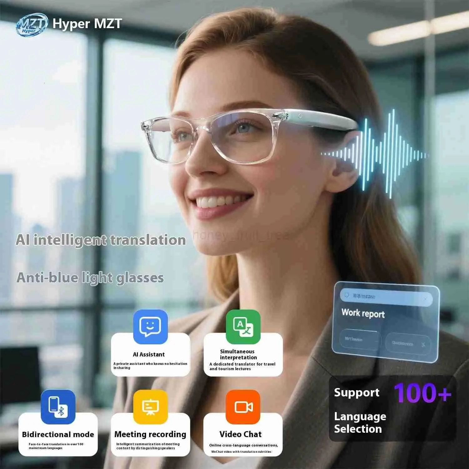 Smart AI Translation BT Unbreakable Split Glass For... From Honey_fruit ...