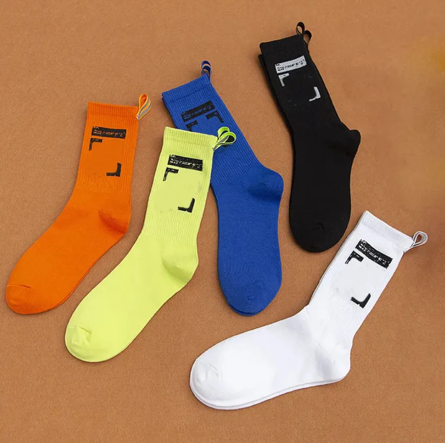 Designer Men's Ankle-Length Letter Printed Cotton Socks for Casual and ...
