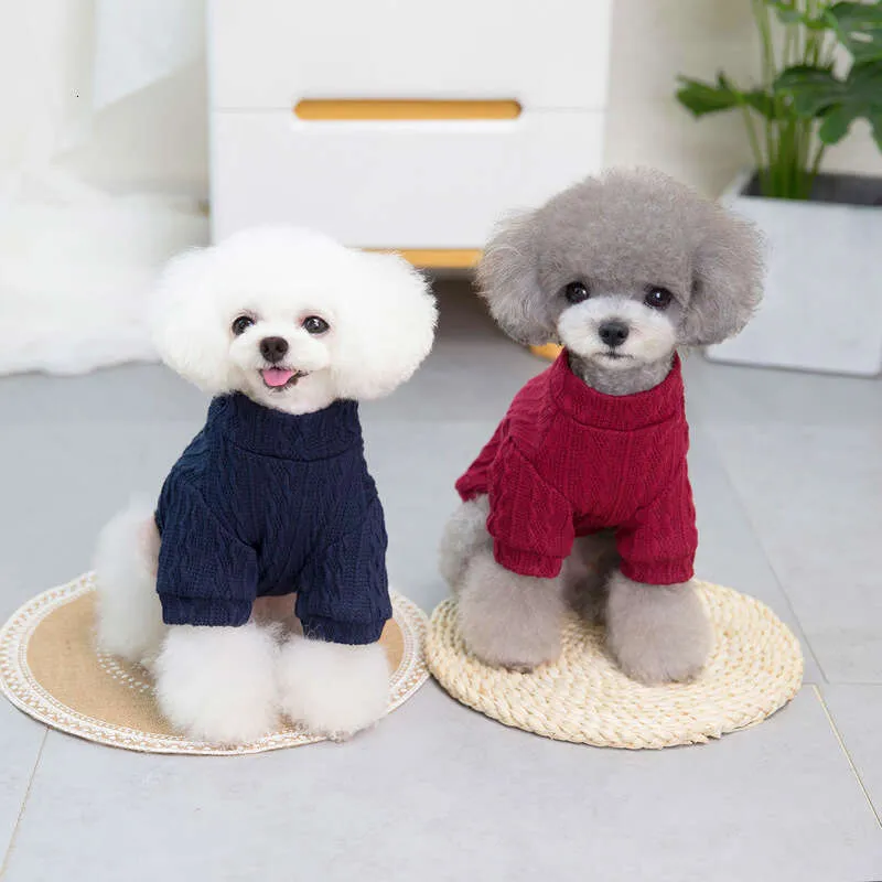 Clothing: New Teddy Small Dog Pet Clothes - Autumn Winter Four-Color ...