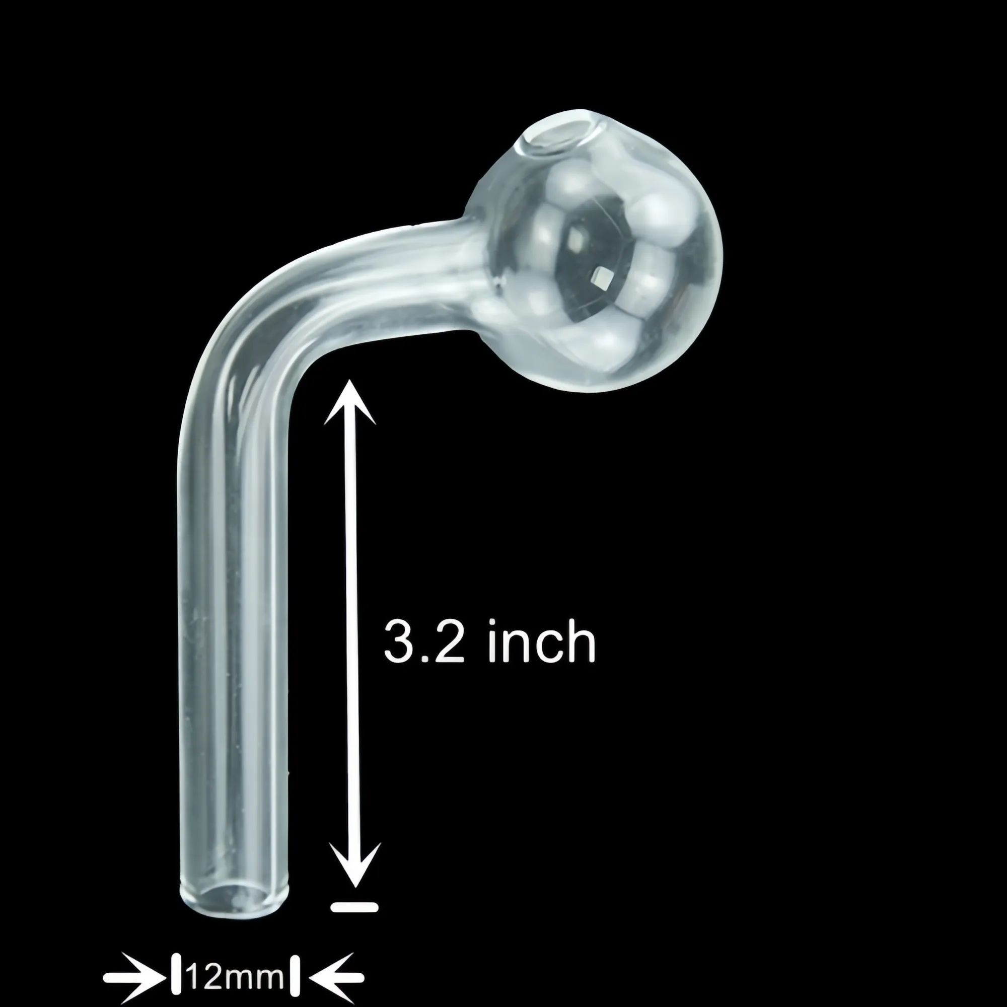 L Shape Glass Oil Burner Pipe Slide Pipes For Glass Water Pipe Bubblers ...