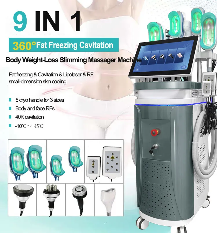 Cryopolysis Fat Removal & Body Contouring Back Machine With 360° Cryo ...