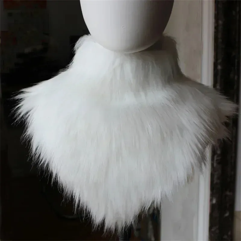 Furry Scarf Collar Vest Short Fur Animal Costume Accessory For Cosplay ...
