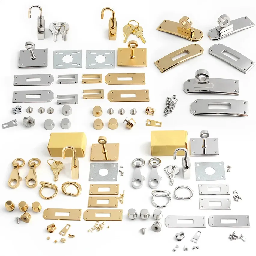 Stainless Steel Bag Locks Bow Tie Clasp Set For Handbags And Totes DIY ...