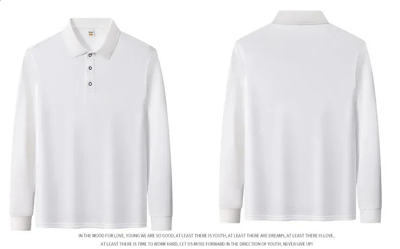 Men's Polo Shirt High Quality Classic Multicolor Long Sleeved T-Shirt ...