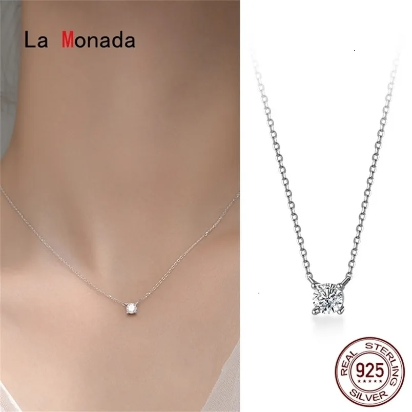 La Monada 38-48cm Silver Necklace for Women, Fine 925 Silver Jewelry ...