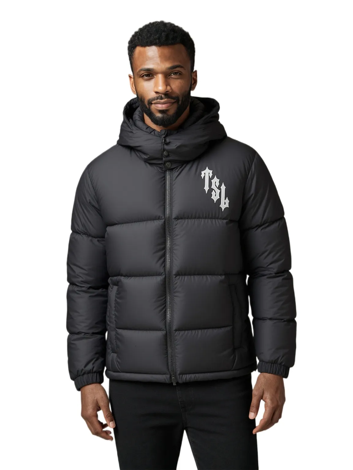 Trapstarse Embroidered Puffer Parka Down Warm Trapstar Coat Mens For ...