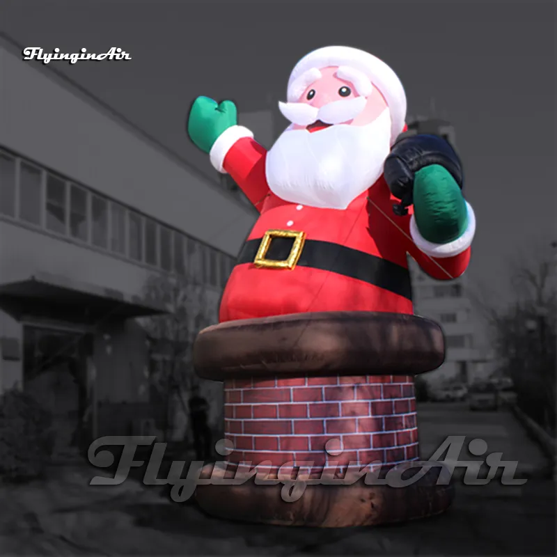Wholesale Outdoor Giant Inflatable 6ft Inflatable Santa Climbing Out Of ...